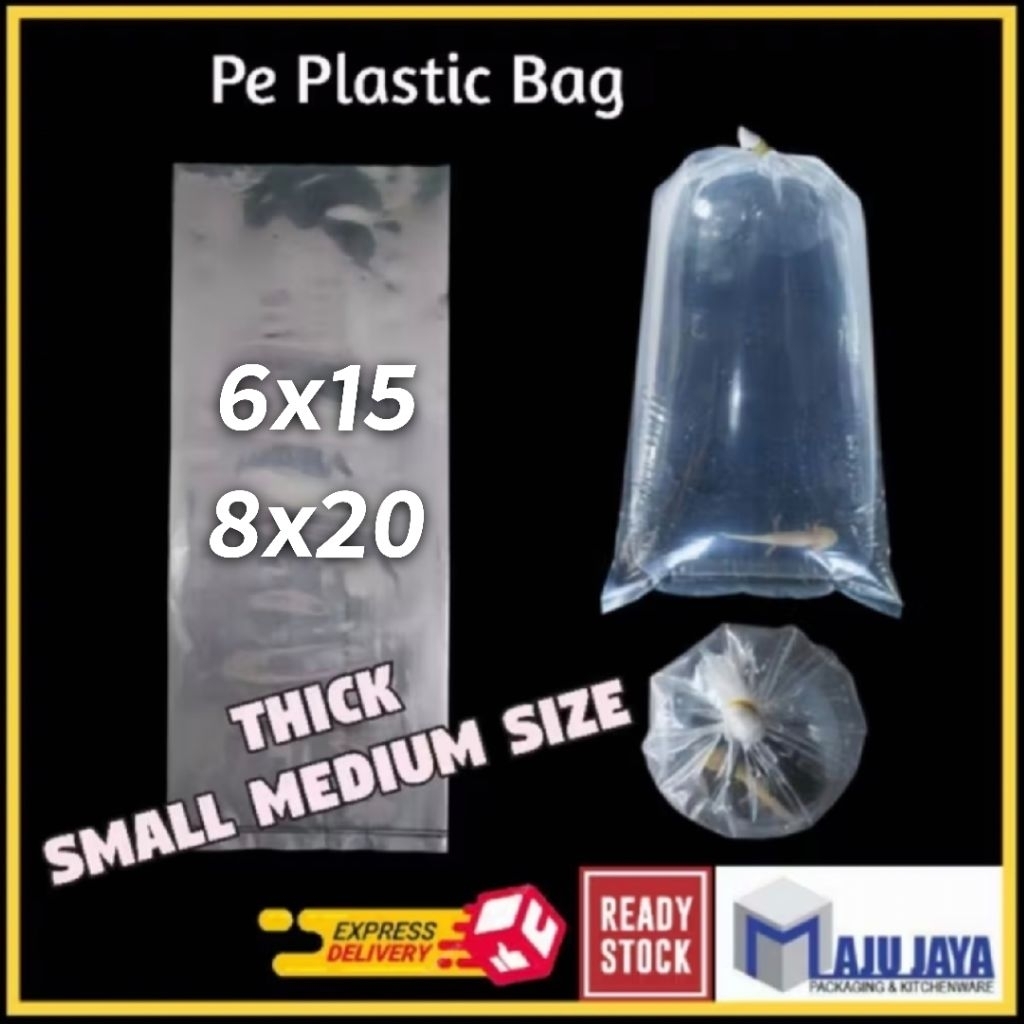 6x15 / 8x20 1kg± PE Plastic Bag for Frozen / live Fish packinging ...