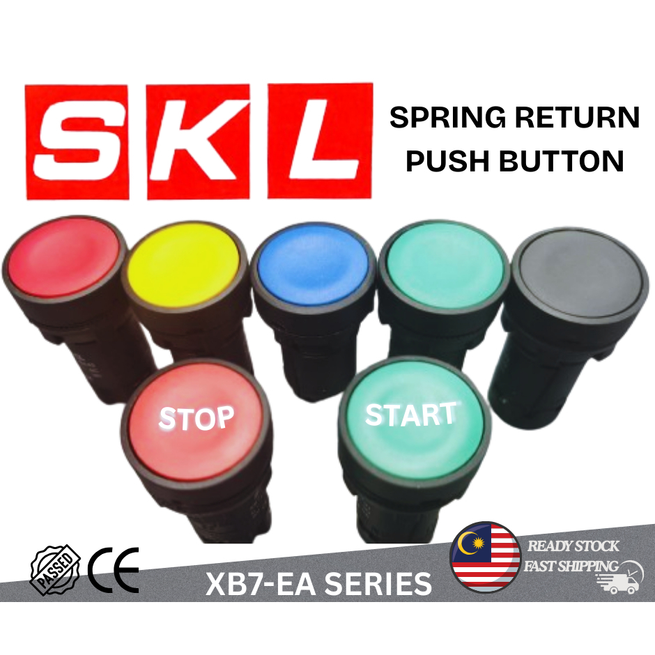 SKL XB7-EA┃22mm Spring Return Push Button | Shopee Malaysia