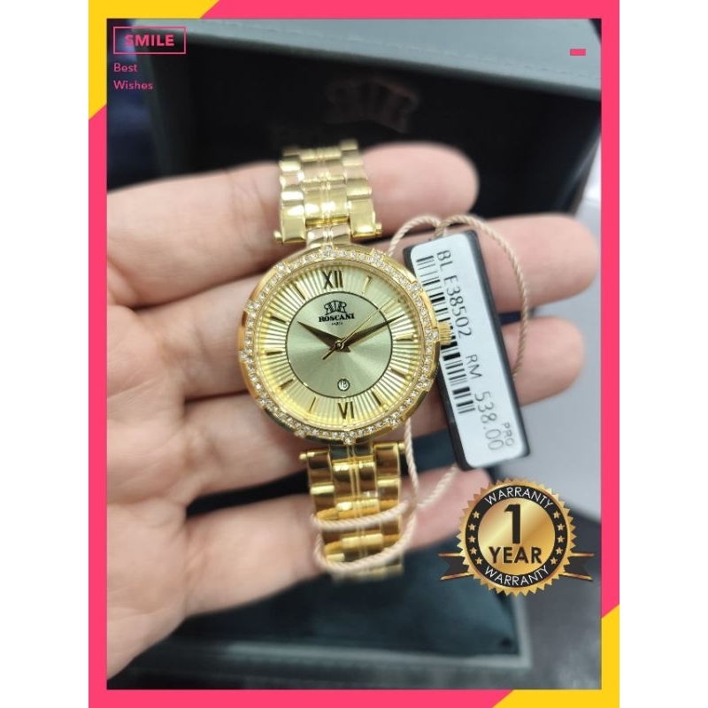 [ORIGINAL] Jam Manik Jam Batu Roscani Perempuan Ladies Watch | Shopee ...
