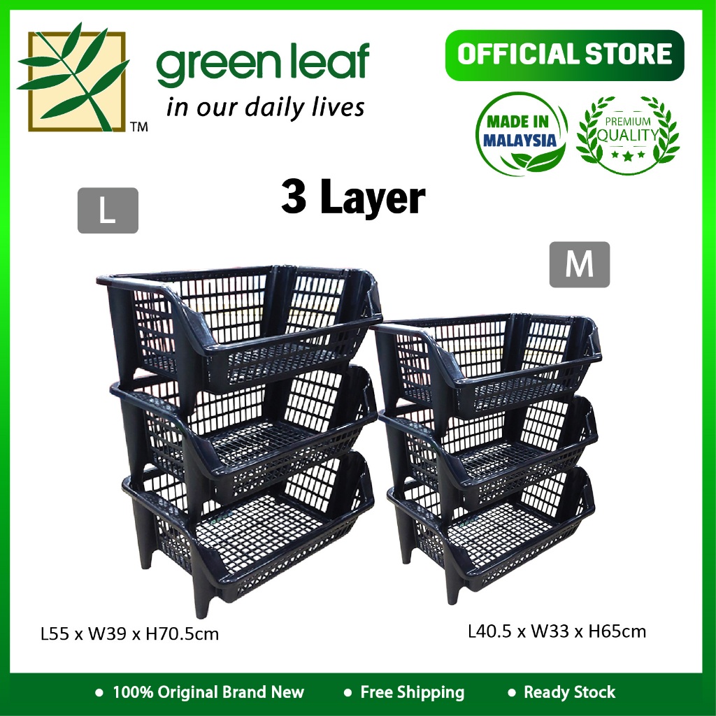 Green Leaf Stackable Rack Size (M/L) | Shopee Malaysia