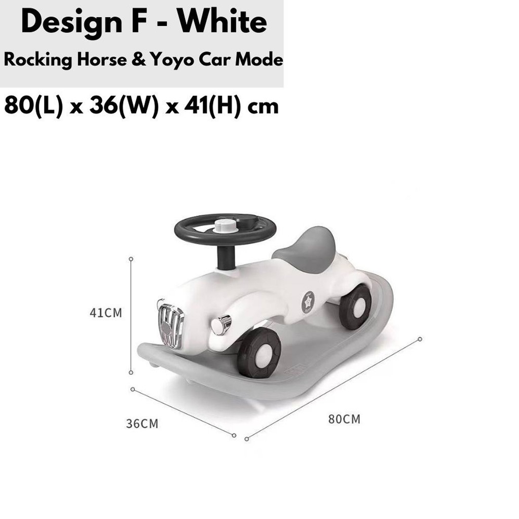 2-in-1 Ride-On Toy | Rocking Horse & Yoyo Car for Kids | Safe & Eco ...