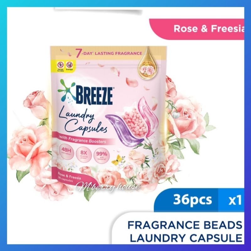 Breeze Fragrance Beads Laundry Capsule 36pcs | Shopee Malaysia
