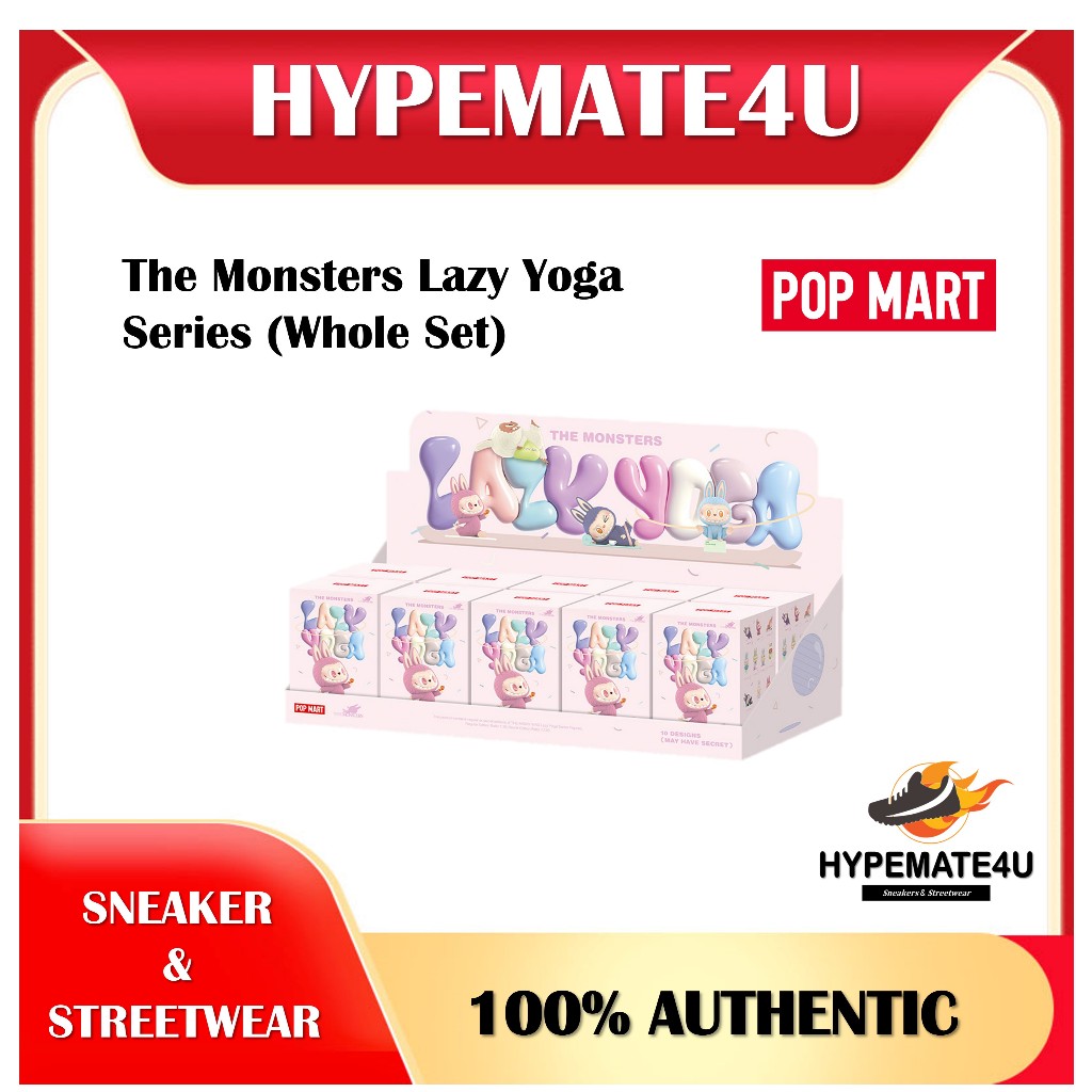 [Ready Stock] Pop Mart The Monsters Lazy Yoga Series Figures Blind Box ...