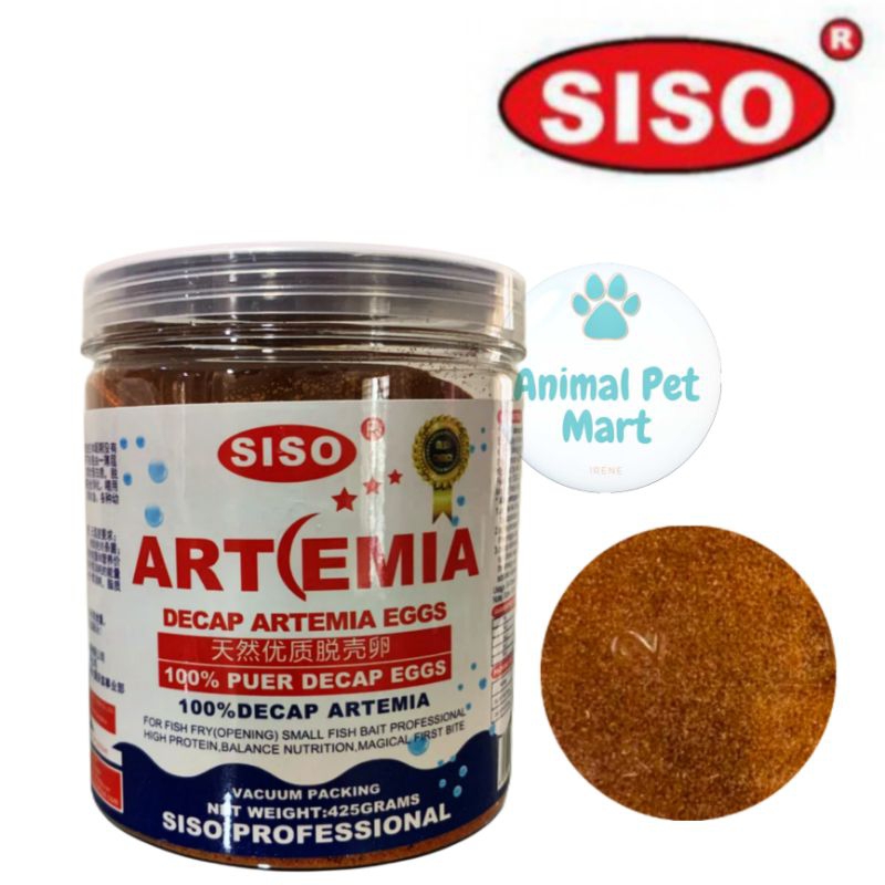 Siso Artemia Decap Artemia Eggs ARTEMIA KEPING IKAN GUPPY / BETTA FISH 425g/200g | Shopee Malaysia