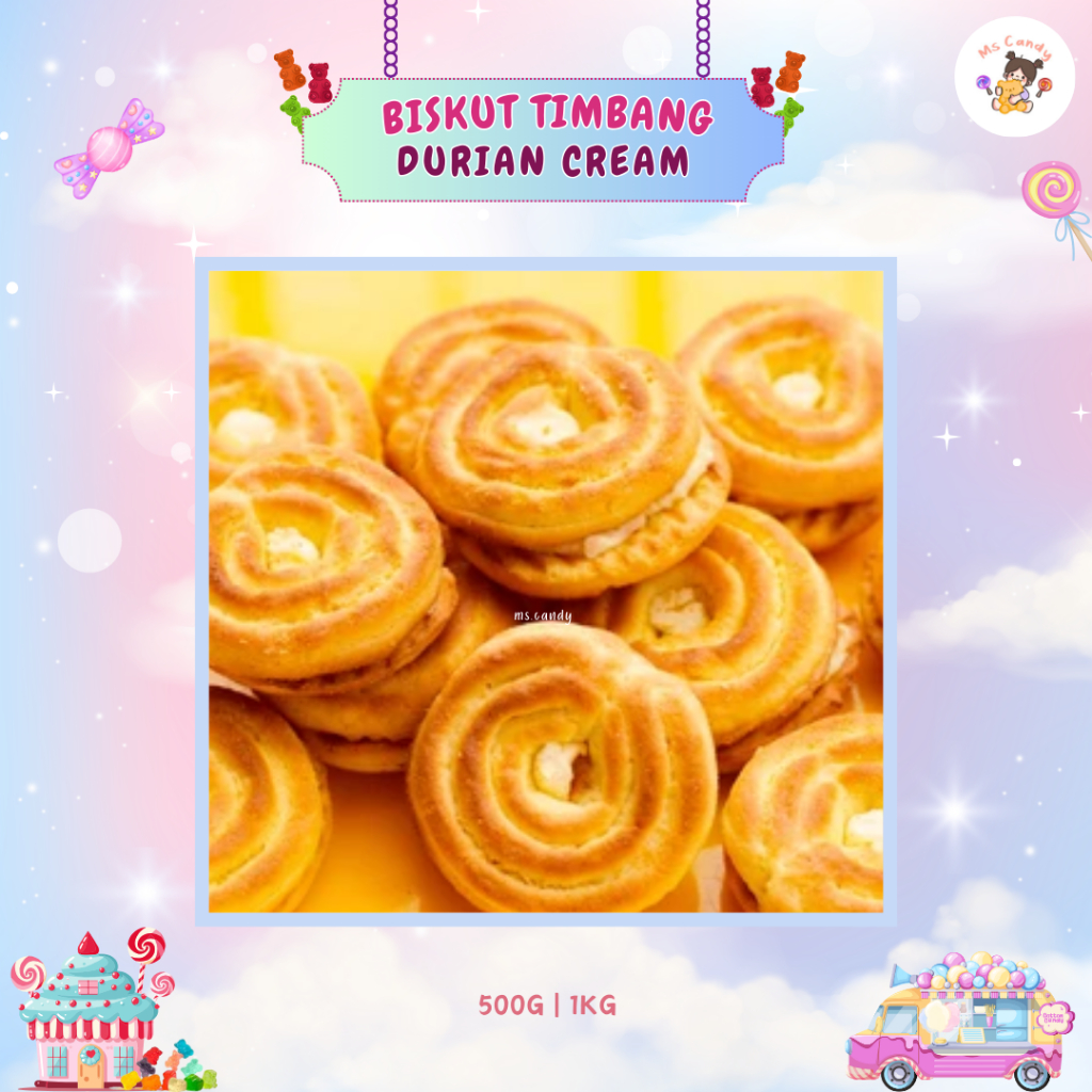 [ 500G • 1KG ] PELBAGAI BISKUT TIMBANG | DURIAN CREAM | Shopee Malaysia