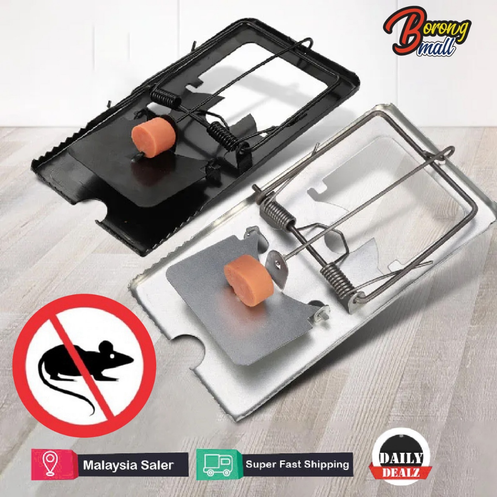 Stainless Steel Strong Spring Mousetrap Mouse Trap Rat Catcher Rodent ...