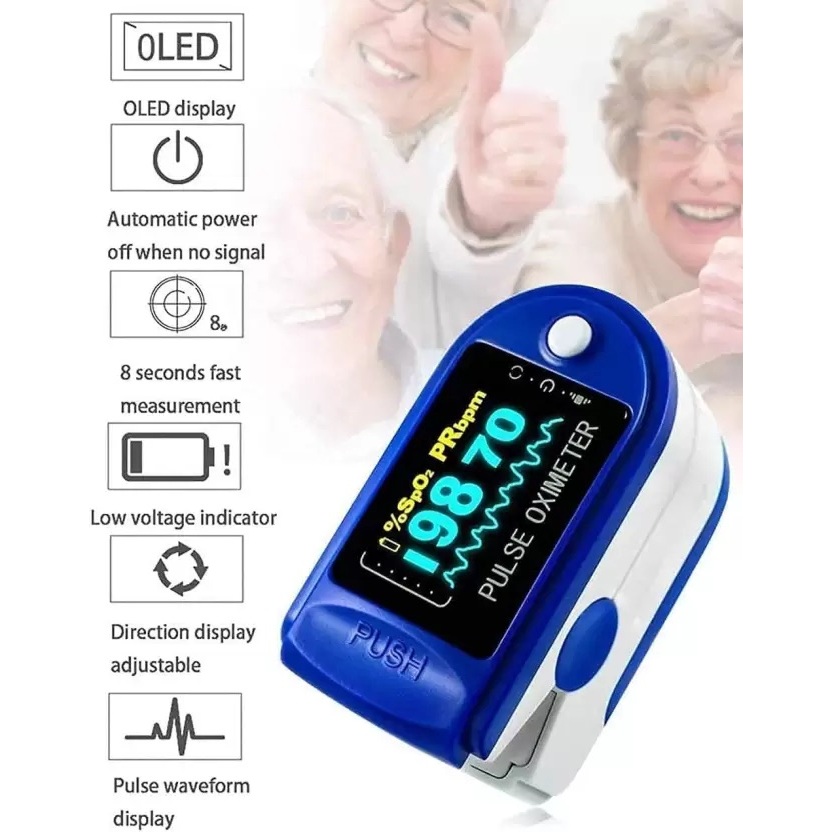 FINGERTIP PULSE OXYGEN OXIMETER | Shopee Malaysia