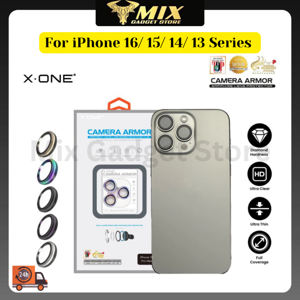 X.One Camera Armor for iPhone 16 Pro Max｜16 Pro｜16 Plus｜16｜15｜14｜13 ...
