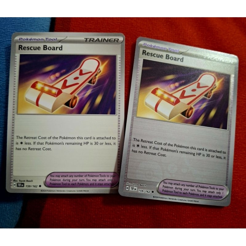 Pokemon TCG- Rescue Board (1 reverse + 1 Normal)- 159/162 [TF] | Shopee ...