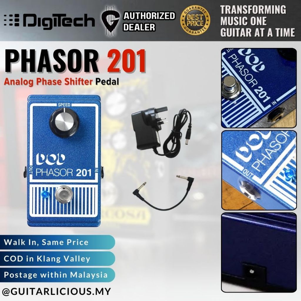 DigiTech DOD Phasor 201 Analog Phase Shifter Guitar Effect Pedal ( DOD-Phasor201 ) | Shopee Malaysia