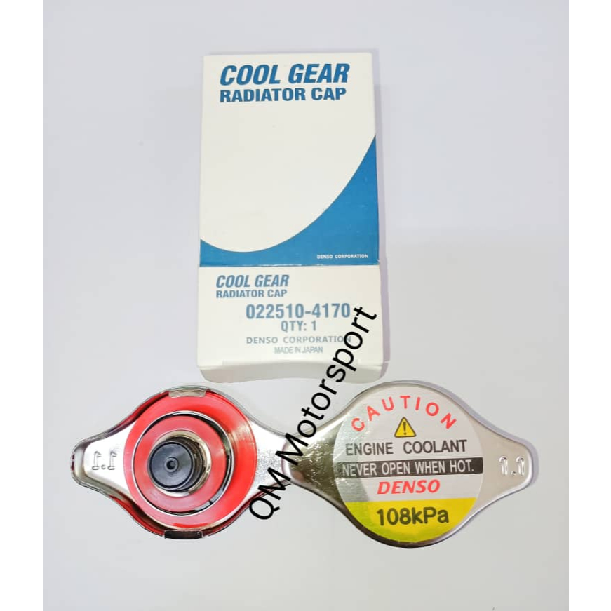 DENSO COOL GEAR RADIATOR CAP R126 / 1PCS 022510-4170 (RED) | Shopee ...