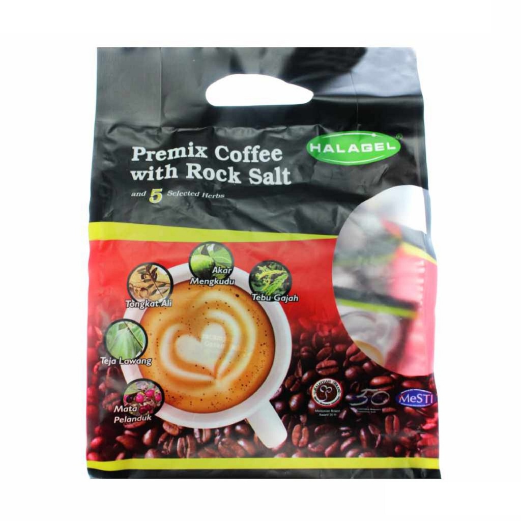 Halagel Rock Salt Premix Coffee 15'sx25g | Shopee Malaysia