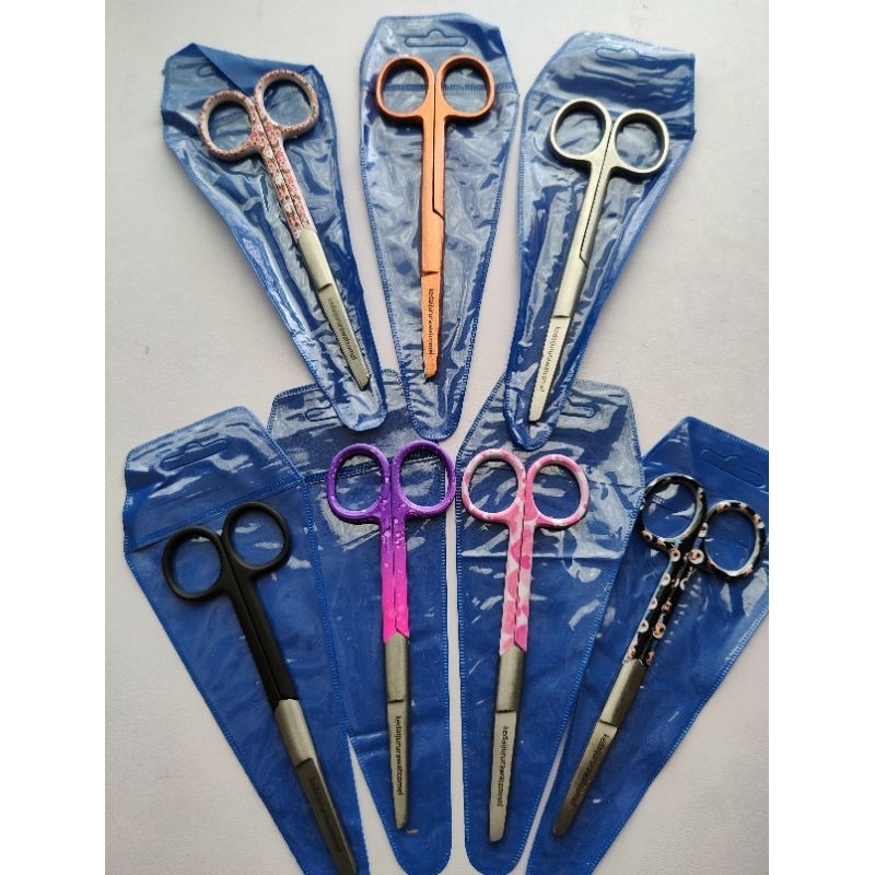 Dressing Scissors For Nurse Paramedic Blunt Sharp Head Printed Scissor ...