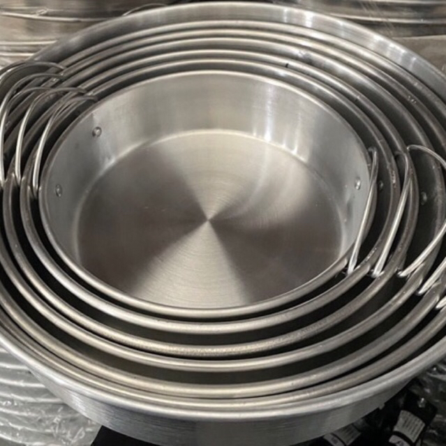 LOYANG KEK/KUIH/ALUMINIUM ROUND CAKE PLATE WITH HANDLE (18cm-30cm ...