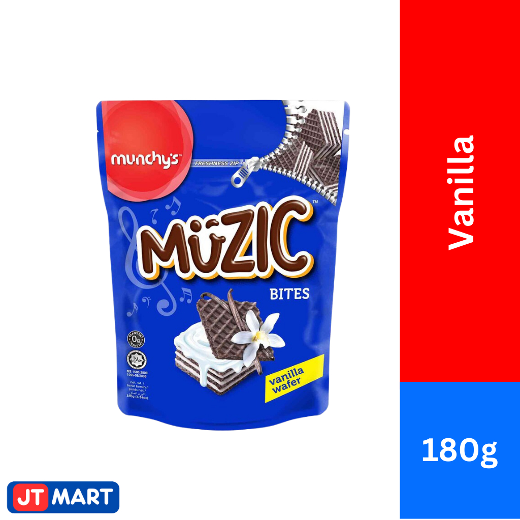 Munchy's Muzic Wafer Bites - Vanilla (180g) | Shopee Malaysia