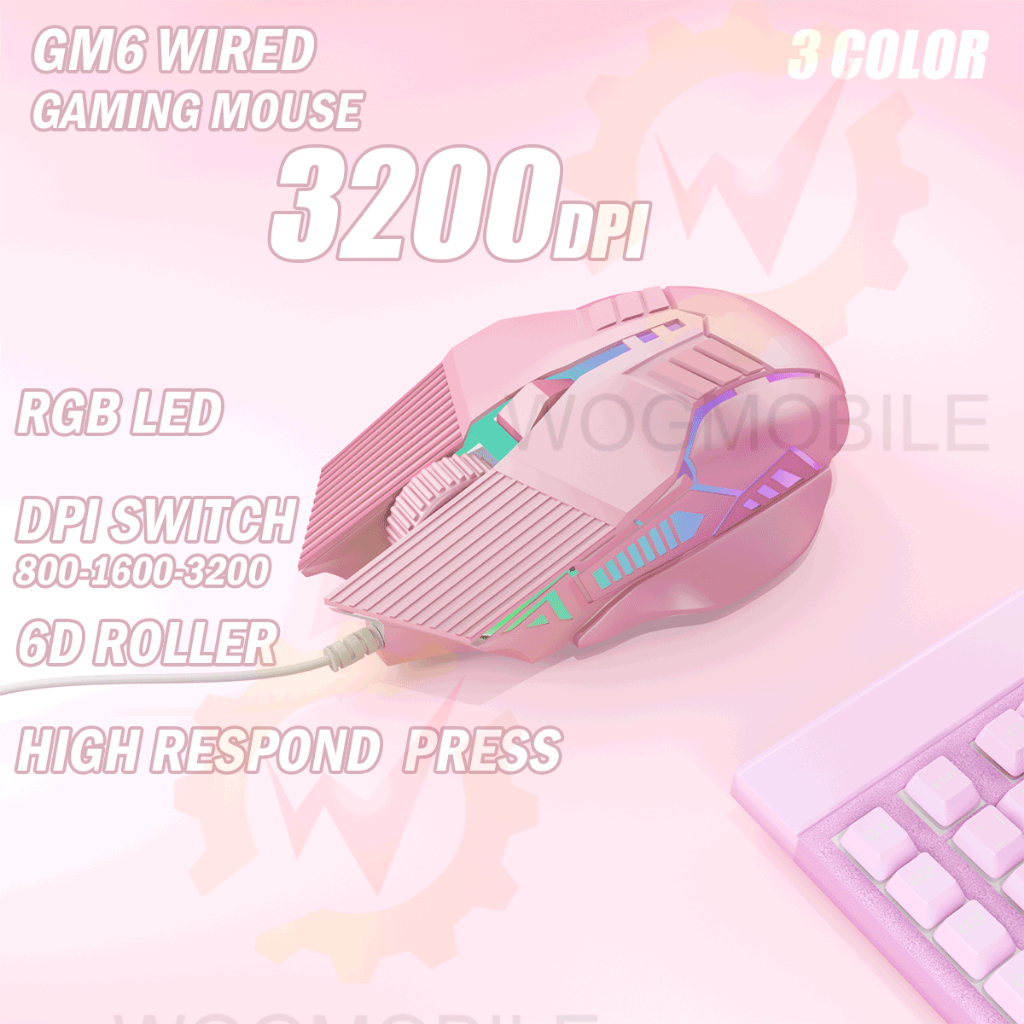 Gaming Mouse Adjustable Mouse Optical LED USB Wired Computer Mouse ...