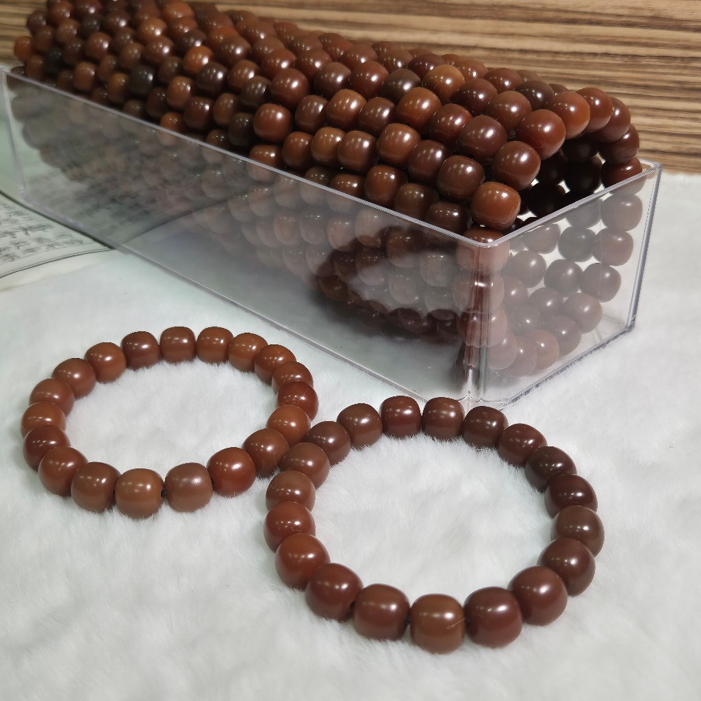 Bodhi Root Beads Bracelet 12MM巧克力桶珠菩提根手串 菩提 文玩菩提手串 饰品 盘串 | Shopee Malaysia