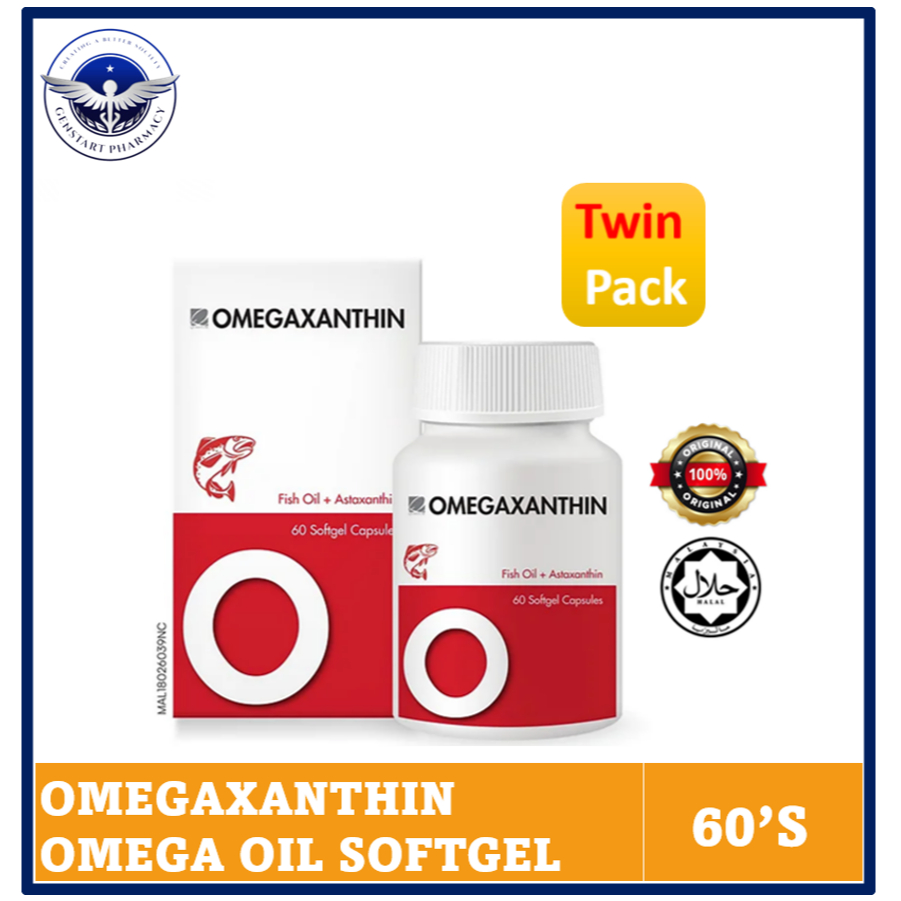 OMEGAXANTHIN OMEGA 3 FISH OIL PLUS AXTAXANTHIN SOFTGEL (2 X 60'S) READY ...