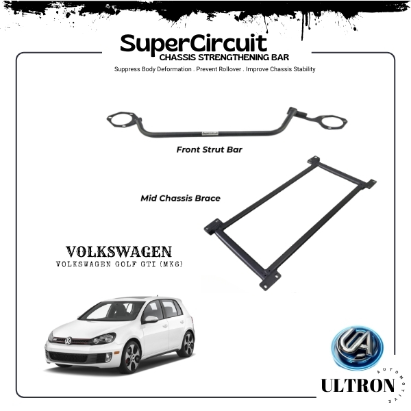 SuperCircuit Chassis Strengthening Safety Bar Volkswagen Golf & Golf ...
