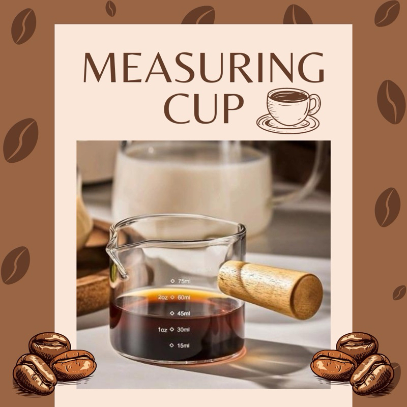 Coffee Cup Espresso Measuring Cup Shot Glass Single Mouth Heat ...