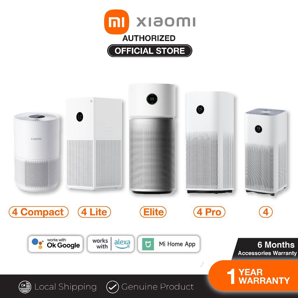 Xiaomi Smart Air Purifier (4 compact/4 Lite/4/4 Pro/Elite) | Shopee ...