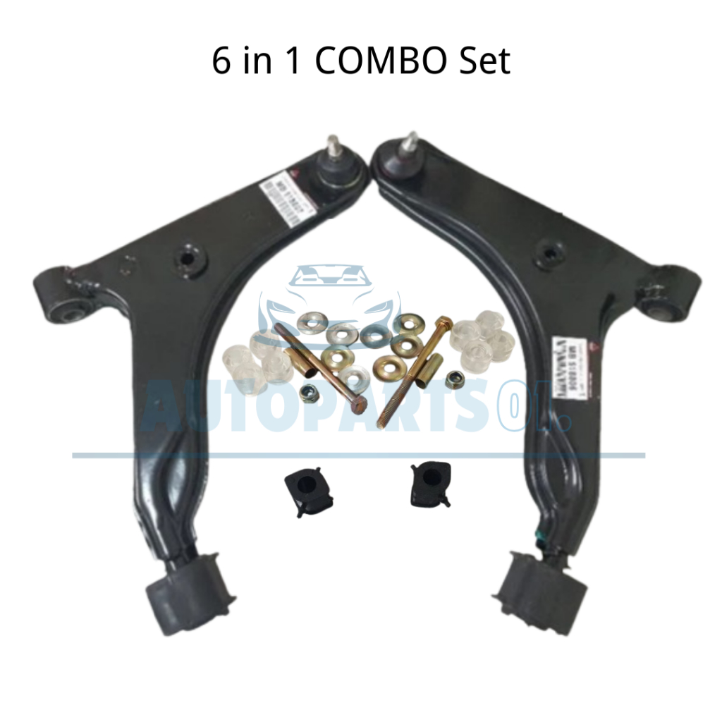 [6 IN 1 COMBO SET] Mitsubishi Front Lower Arm / Absorber Link ...