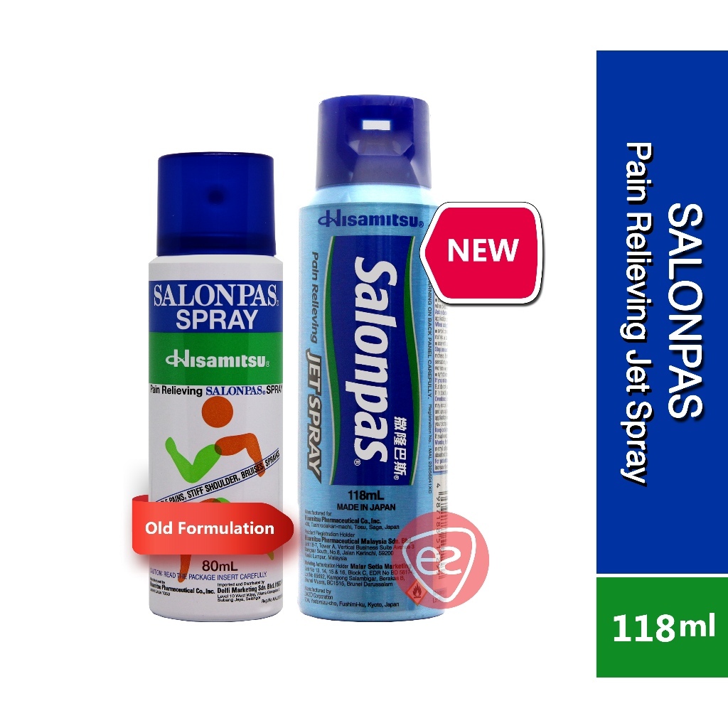 🍀Hisamitsu Salonpas Spray Pain Relieving 118ML | Shopee Malaysia