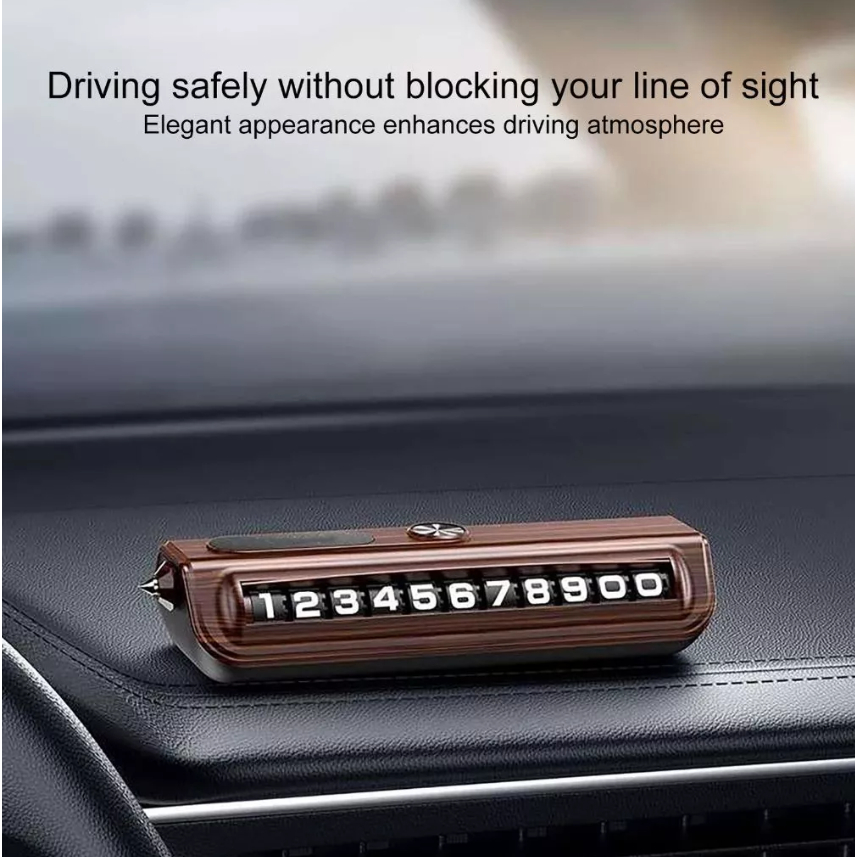 Car Temporary Parking Phone Number Display Stand Dashboard Emergency ...