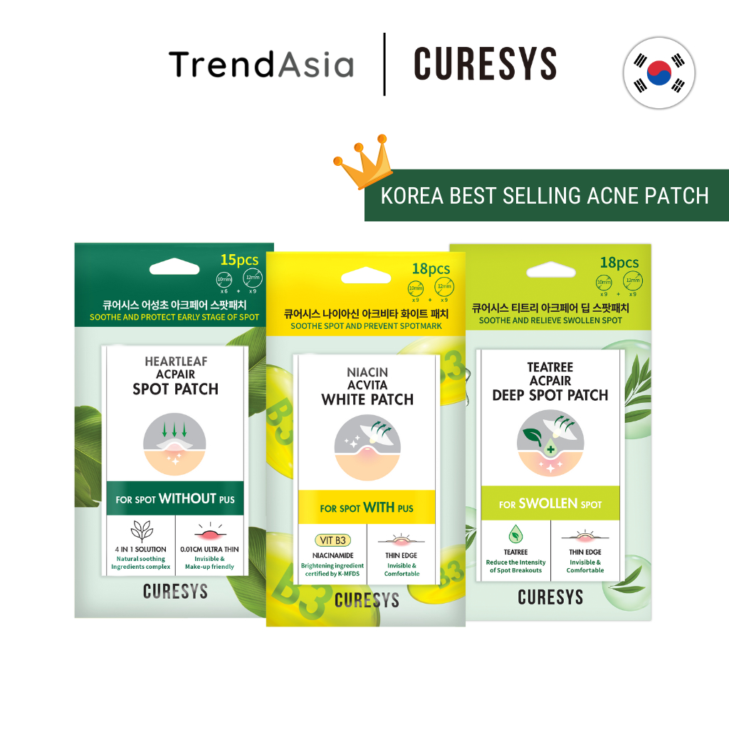 Curesys Heartleaf Acpair Spot Patch Niacin Acvita White Patch Teatree ...