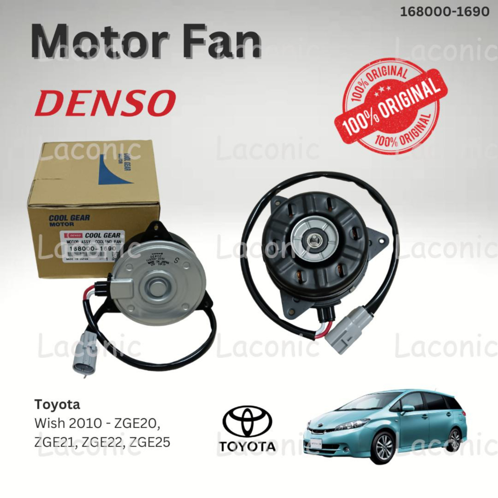 Denso Condenser Fan Motor Toyota Wish 2010 - ZGE20, ZGE21, ZGE22, ZGE25 ...