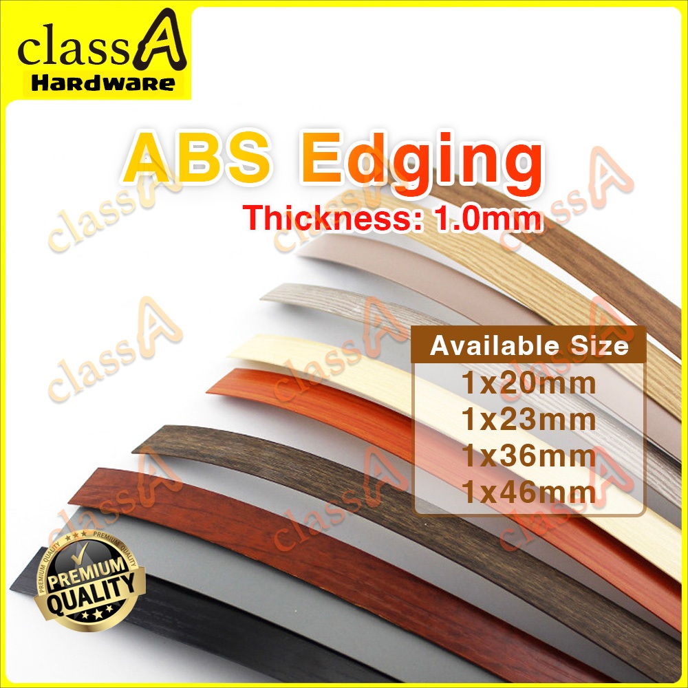 ClassAHW White Black ABS PVC Edging Banding for Wood Plywood MDF Sisi ...