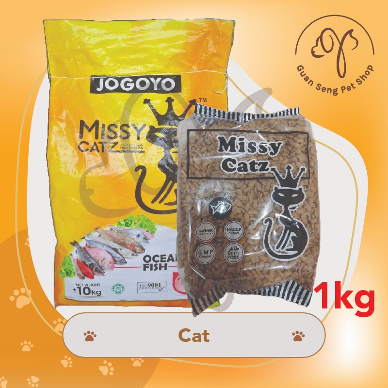 MISSY CATZ Cat Food Ocean Fish Makanan Kucing Ikan Laut 1kg | Shopee ...