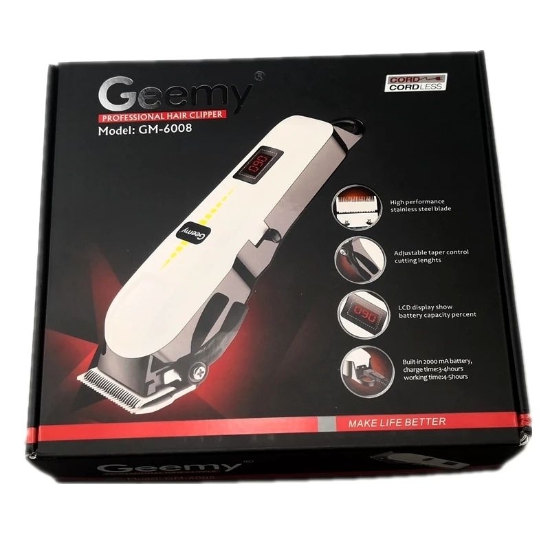 Original Geemy 6008 Cordless Electric Hair Clipper Adjustable ...