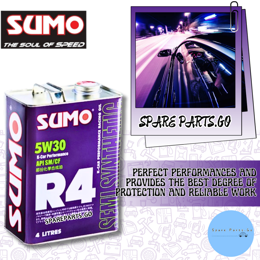 🔥[Ready Stock现货]🔥 Sumo R4 K-CAR PERFORMANCE SEMI SYNTHETIC 5W30 ENGINE ...
