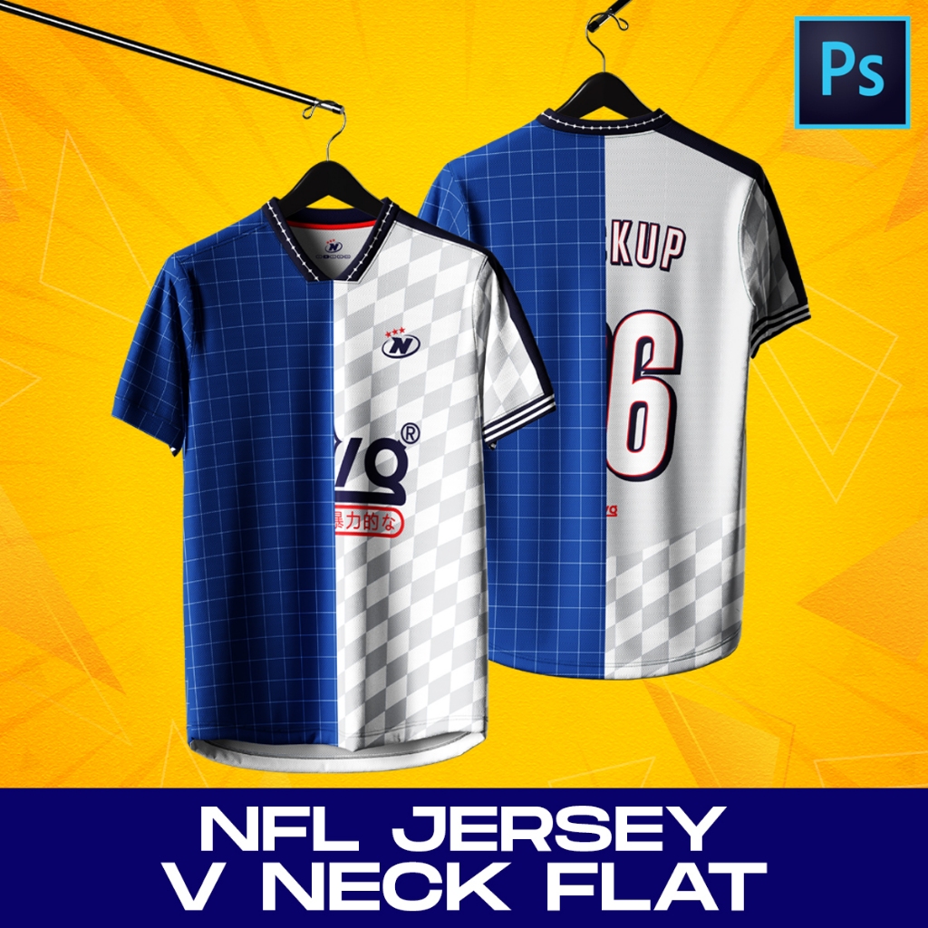 (MOCKUP) NFL V NECK FLAT | Shopee Malaysia