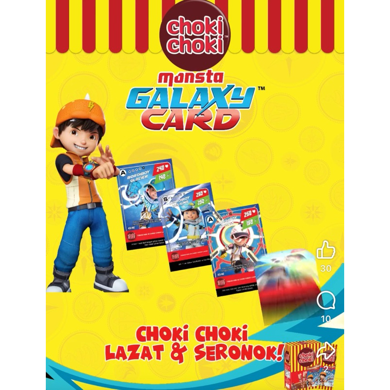 Choki Choki Boboiboy GALAXY CARD | Shopee Malaysia