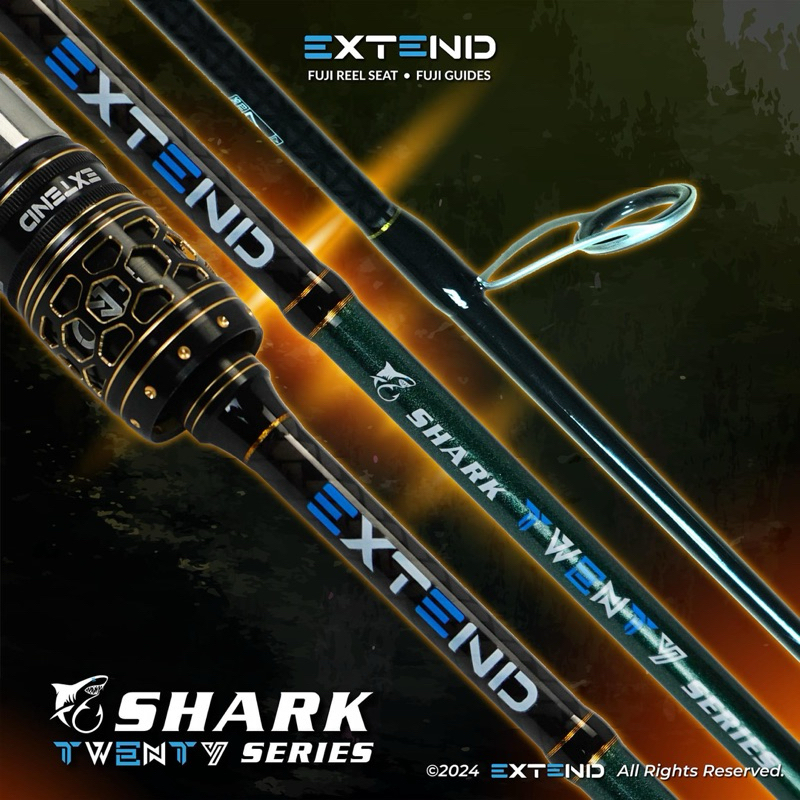 NEW 2024 EXTEND SHARK GREEN 10 SERIES & BLUE 20 SERIES SPINNING ...