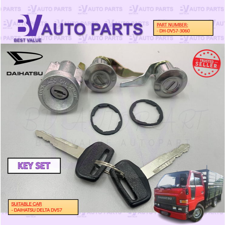 💫MALAYSIA READY STOCK💫 DAIHATSU DELTA DV57 KEY SET ASSY STARTER SWITCH ...