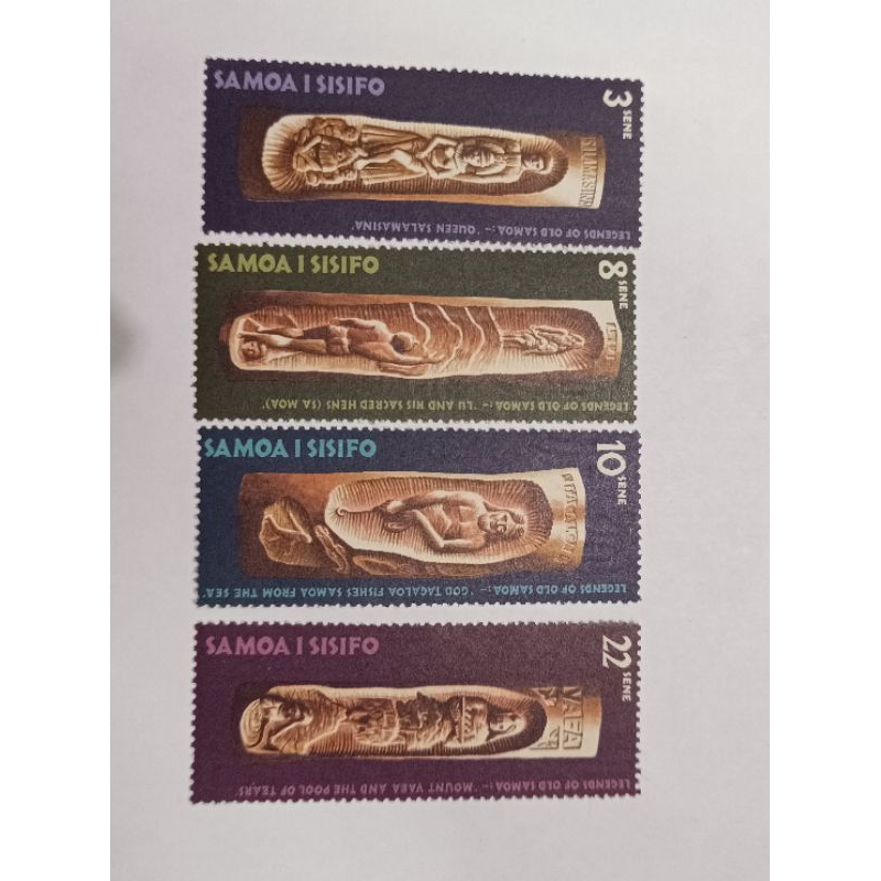 J01 Rare Samoa 1971 Samoan Legends stamps complete set of 4v mint ...