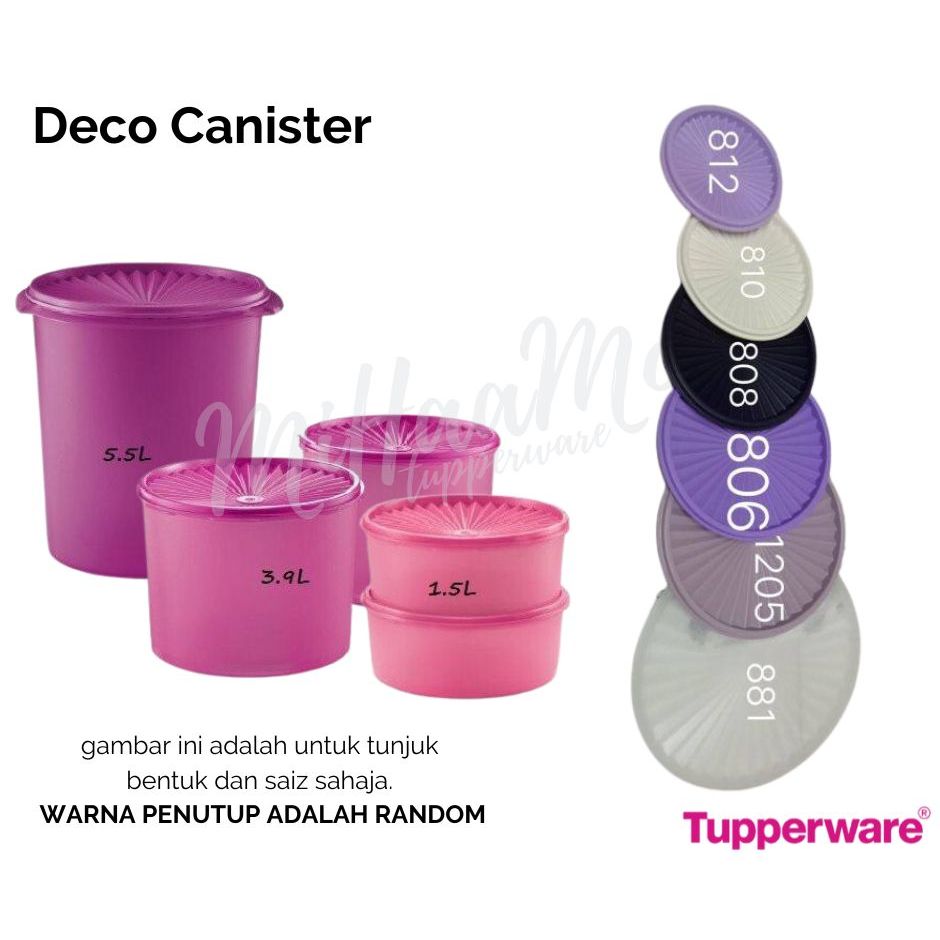 Tupperware Replacement Spare Parts 13cm Deco Canister Seal Lid Penutup ...