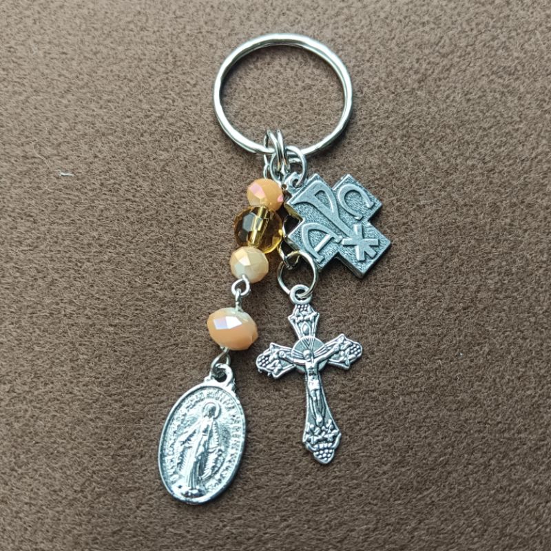 Religious key chain #catholickeychainprotection | Shopee Malaysia