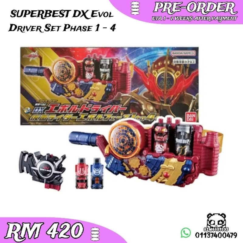 PREORDER SUPERBEST DX Evol Driver Set Phase 1 - 4 Rabbit + Dragon ...