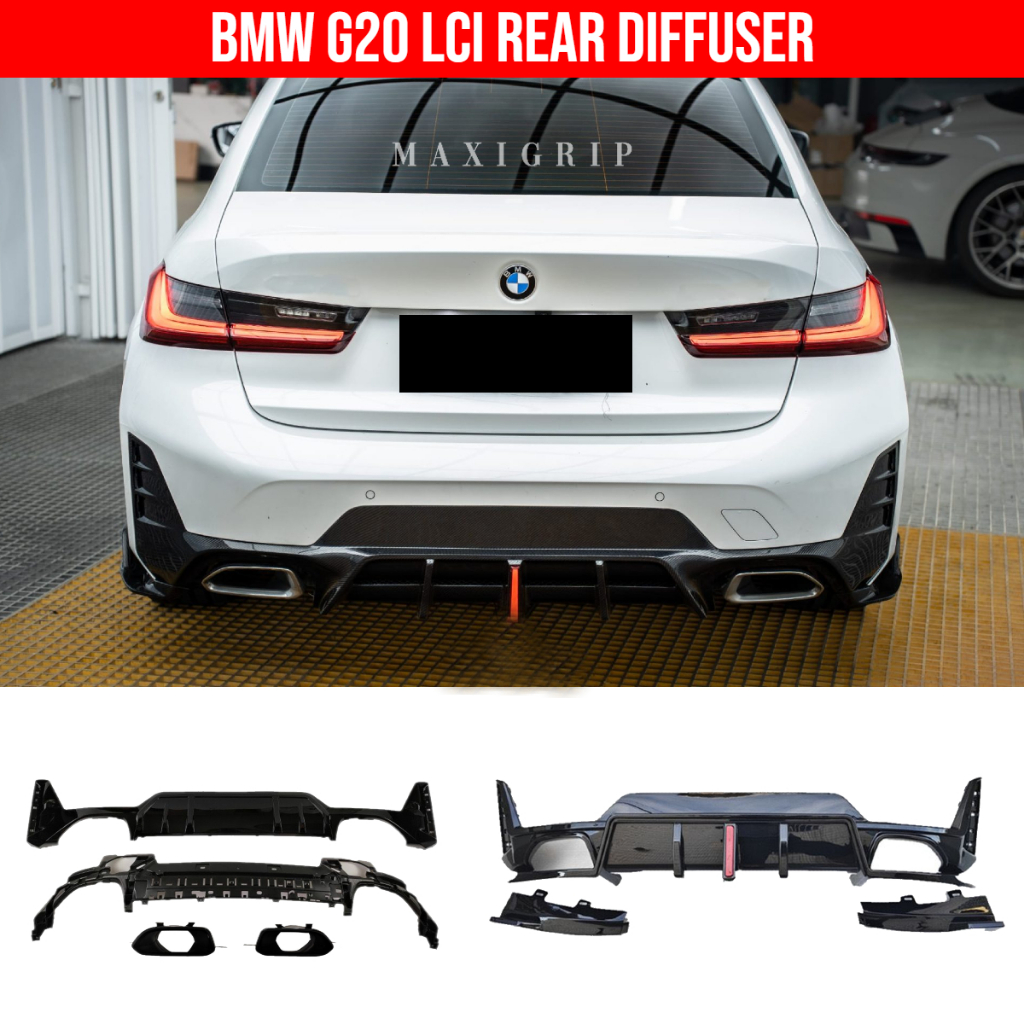 BMW G20 LCI Rear diffuser M340i competition vten look diffuser G20 ...