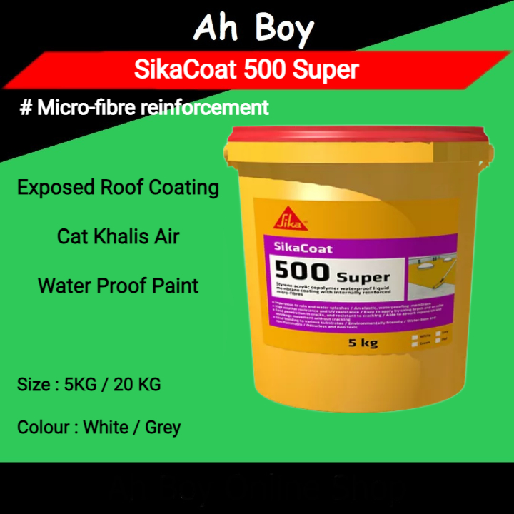 SikaCoat 500 Super (5kg / 20kg)(White / Grey) Leakage Protection ...