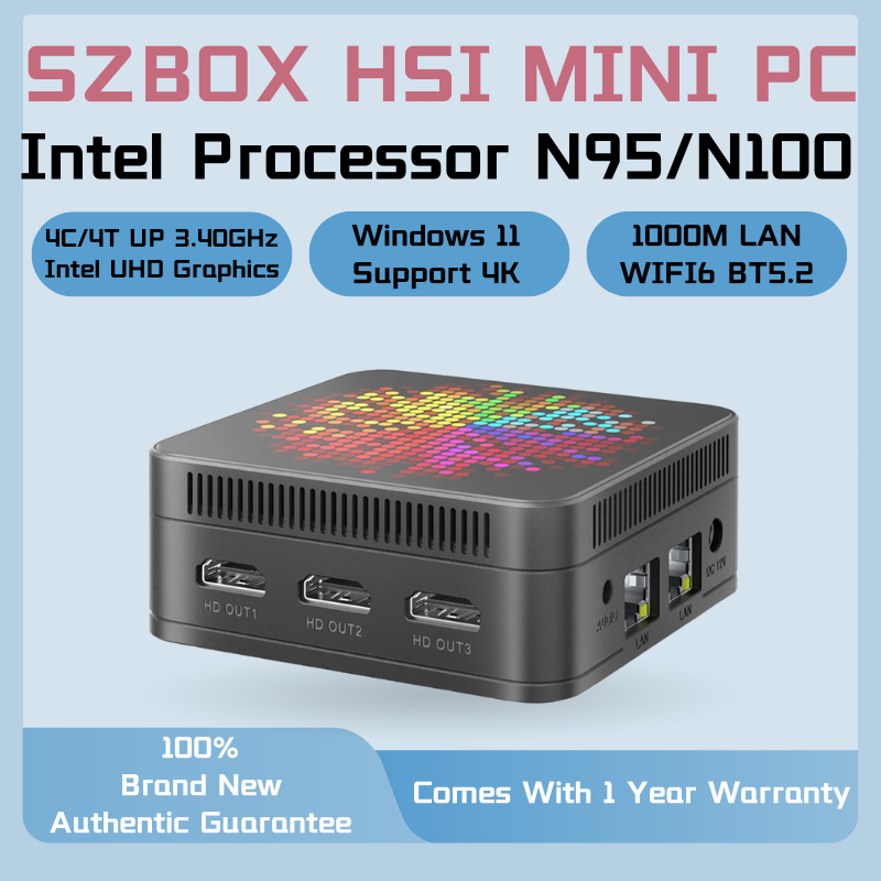 SZBOX HSI MINI PC Intel Processor N95/N100 1000M LAN WIFI6 BT5.2 Windows 11 | Shopee Malaysia