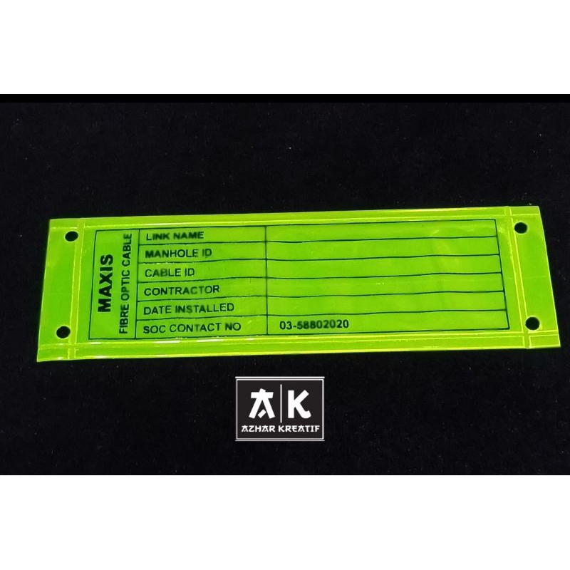 Tagging Maxis Fiber Optic Cable (REFLECTIVE) | Shopee Malaysia