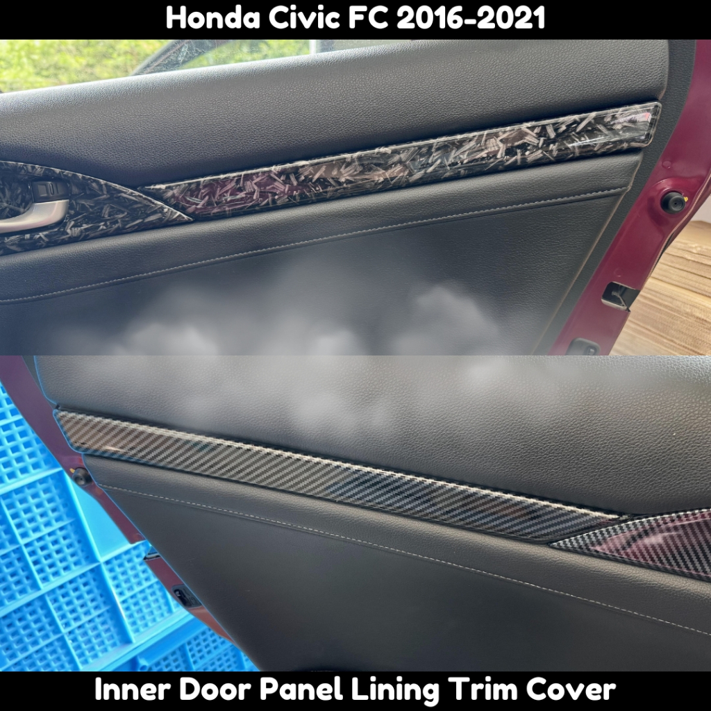 Honda Civic Fc 2016-2021 Forged Carbon Trim&Carbon Trim Inner Door ...
