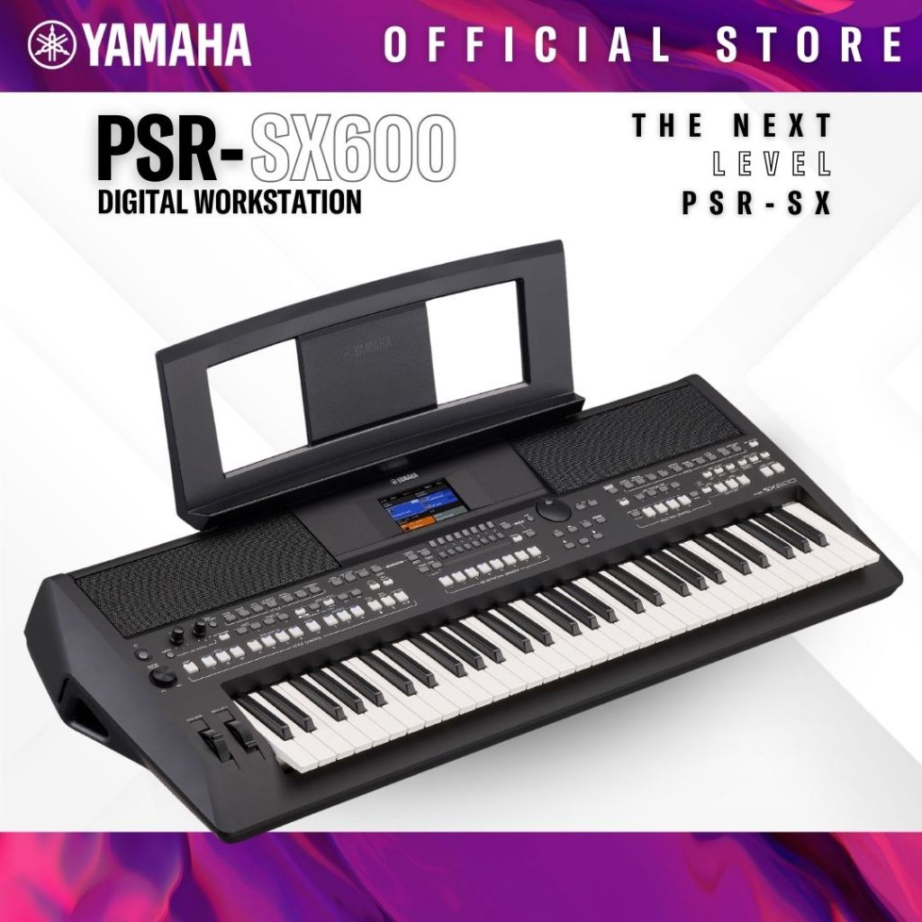 Yamaha PSR-SX600 61-Key Arranger Workstation With Foot Switch and ...