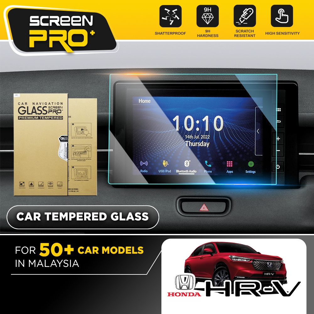 𝐇𝐨𝐧𝐝𝐚 𝐇𝐑𝐕 𝟐𝟎𝟐𝟐 - 𝟐𝟎𝟐𝟓 SCREENPRO Infotainment Tempered Glass Screen ...