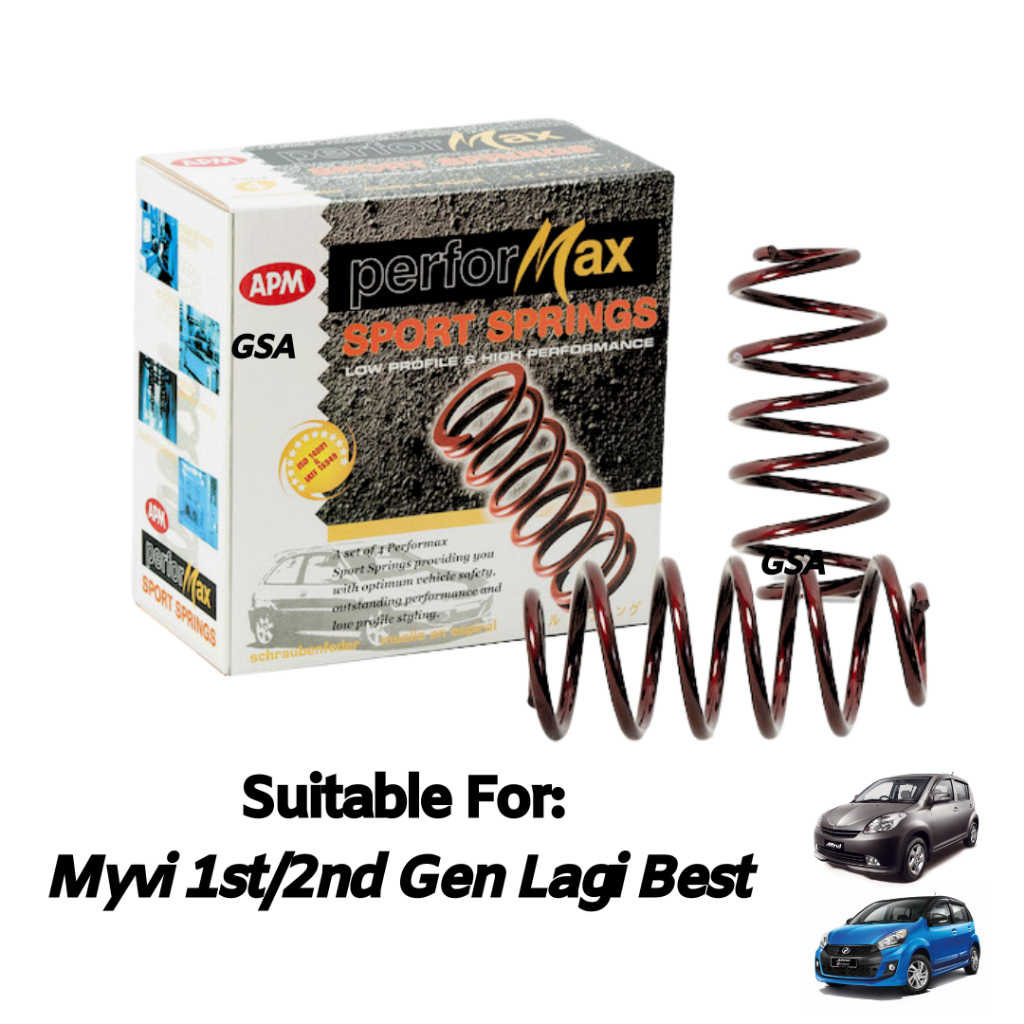 APM Performax Perodua Myvi 1st/2nd Gen Lagi Best Lowered Heavy Duty ...